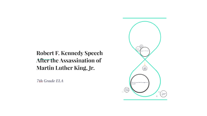 Robert F. Kennedy Speech After the Assassination of MLK by Rebecca ...