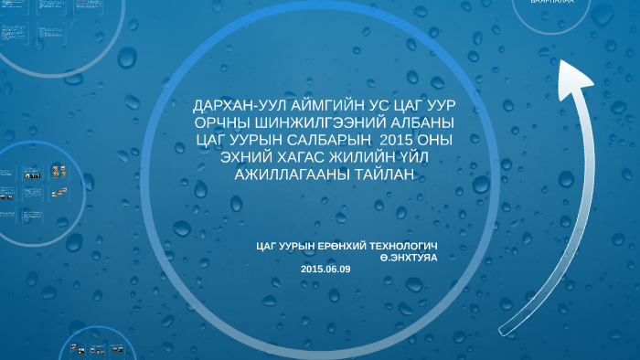 ДАРХАН УУЛ АЙМГИЙН УС ЦАГ УУР ОРЧНЫ ШИНЖИЛГЭЭНИЙ АЛБАНЫ ЦАГ By Dulguun Amarsaikhan On Prezi