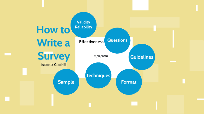 How to Write an Effective Survey by Isabella Gledhill on Prezi