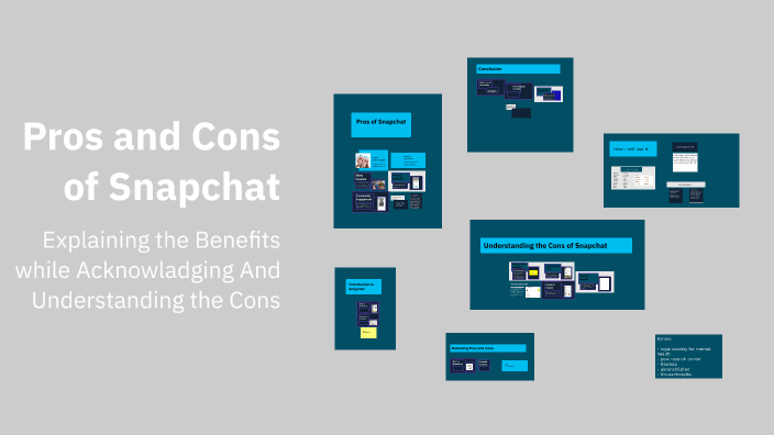 Pros and Cons of Snapchat by Josie Ritter on Prezi