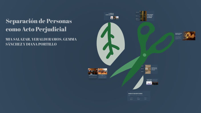 Separación de Personas como Acto Perjudicial by diana portillo candela ...