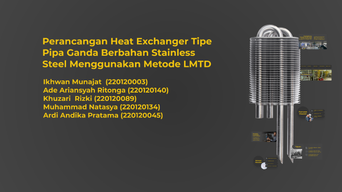 Perancangan Heat Exchanger Tipe Pipa Ganda Berbahan Stainless Steel ...