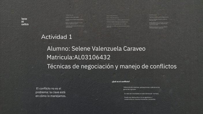 Técnicas de Negociación y Manejo de Conflictos by selene valenzuela ...