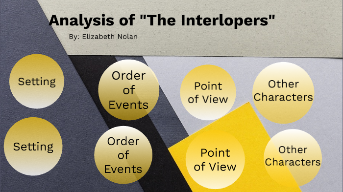 Analysis of "The Interlopers" by Elizabeth Nolan on Prezi