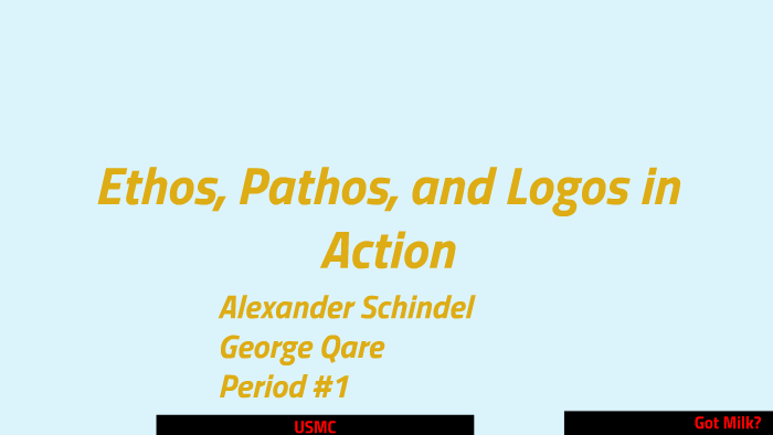 Ethos, Logos, and Pathos in Action by Alex Schindel on Prezi