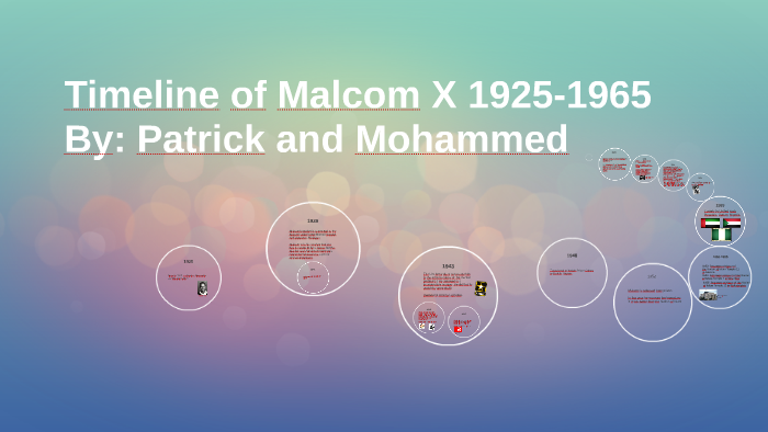 Timeline of Malcom X 1925-1965 by Patrick Dever on Prezi