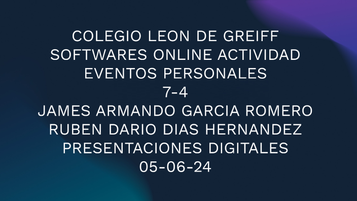 COLEGIO LEON DE GREIFF by James Garcia on Prezi