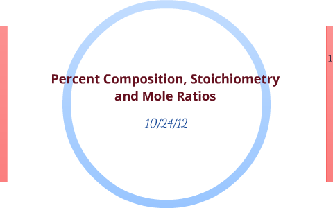 Percent Composition, Stoichiometry and Mole Ratios by Tajah Tubbs on Prezi