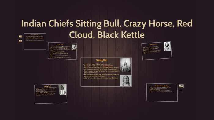 Indian Chiefs Sitting Bull, Crazy Horse, Red Cloud, Black Ke by Keegan ...