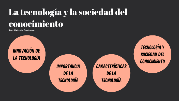 La tecnología y la sociedad del conocimiento by Melanie Nicold Zambrano ...