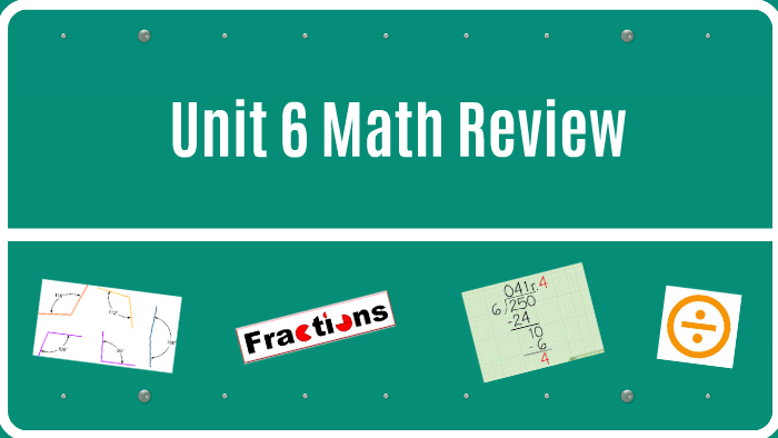Unit 6 Math Review by on Prezi