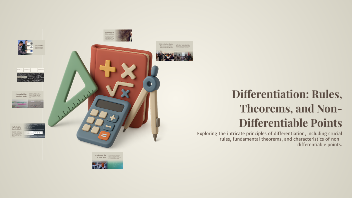 Differentiation: Rules, Theorems, and Non-Differentiable Points by Rona ...