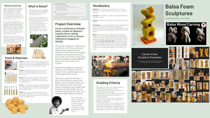 Balsa Foam Sculptures by Celina Marquis Kelly on Prezi