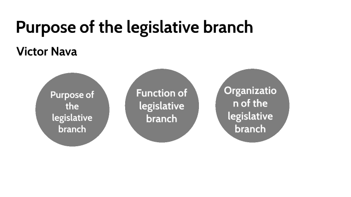 Purpose of the legislative branch by Victor Nava-Mendia on Prezi