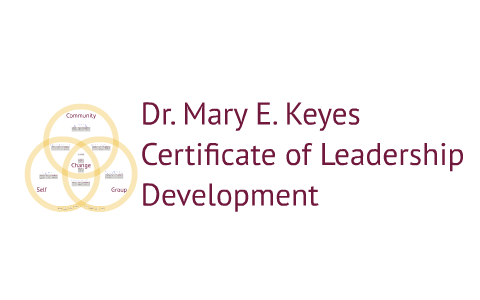 Mary Keyes Certificate of Leadership Development - Workshops by ...