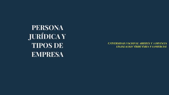 TIPOS DE PERSONERIA JURIDICA Y EMPRESA EN COLOMBIA by Adriana ...