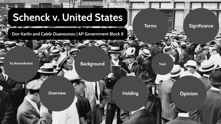 Schenck vs. United States by Dov Karlin on Prezi
