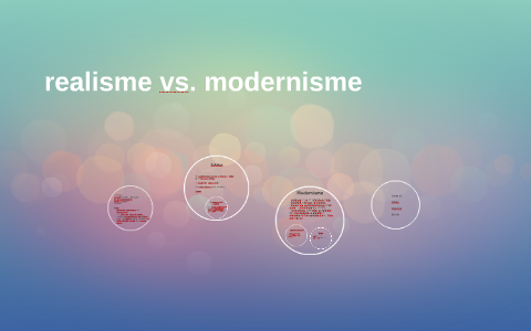 realisme vs. modernisme by Emilie Marcher on Prezi