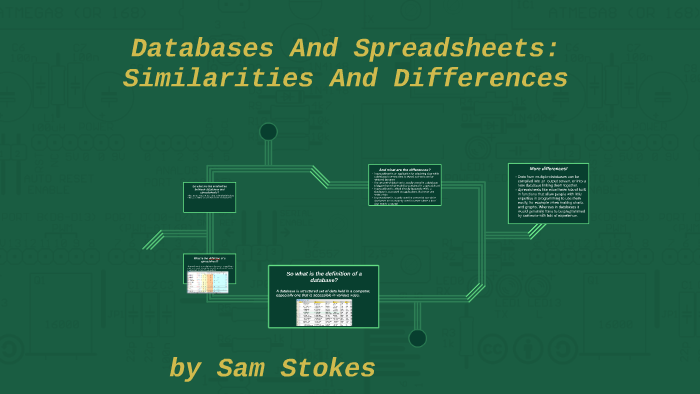 Databases and Spreadsheets by sam stokes on Prezi