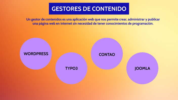 LA WEB y GESTORES DE CONTENIDO by VERONICA SALAZAR on Prezi