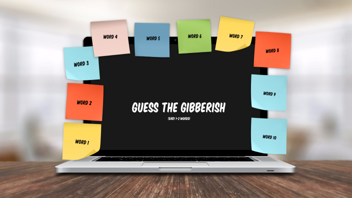 Group 1 Easy GUESS THE GIBBERISH by Ayag Mrvn on Prezi
