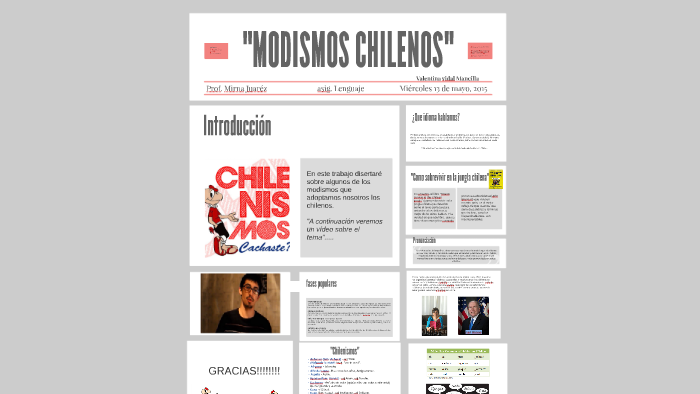 "MODISMOS CHILENOS" by macarena vidal mancilla on Prezi