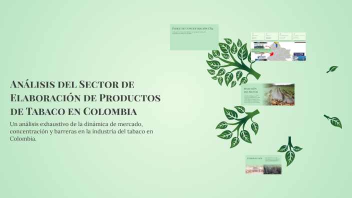 Análisis del Sector de Elaboración de Productos de Tabaco en Colombia ...