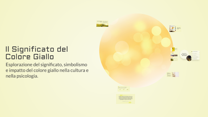 Il Significato del Colore Giallo by Gaia Zullo on Prezi