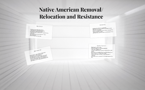 Native American Removal/ Relocation and Resistance by Maddie Oslie