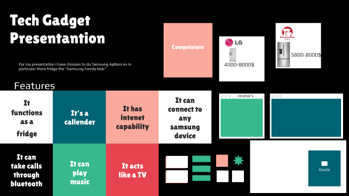tech gadget presentation by Carter Knox on Prezi