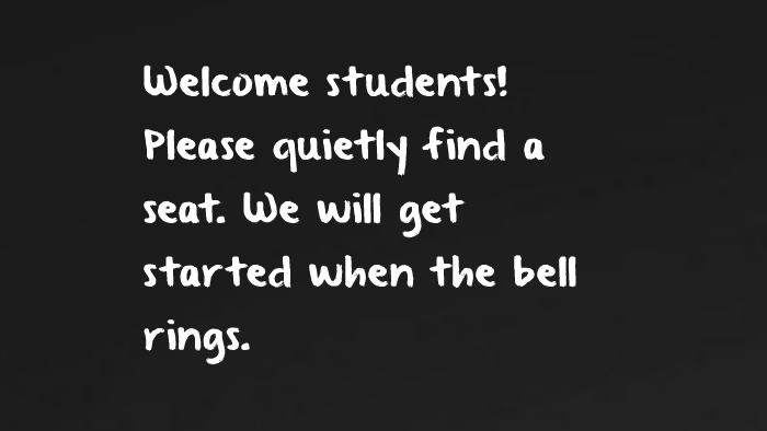 Bellwork by Rachel Broderick on Prezi