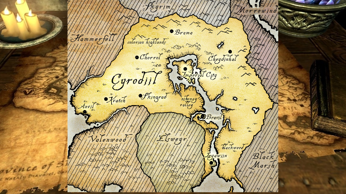 Map of Cyrodiil by Monet Garner on Prezi