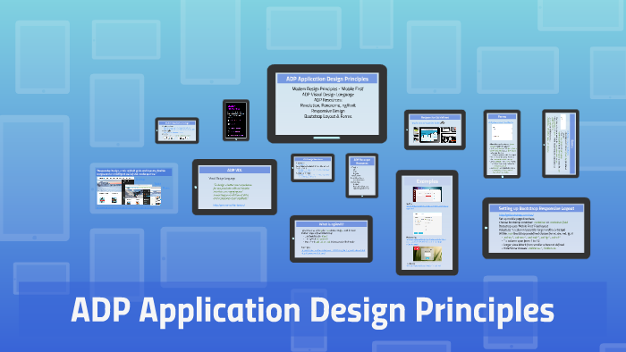 ADP Application Design Principles by Alan Biggs on Prezi