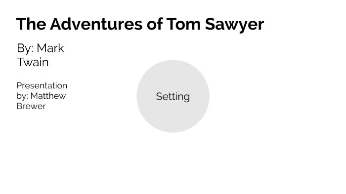 The Adventures of Tom Sawyer- presentation by Matthew Brewer on Prezi