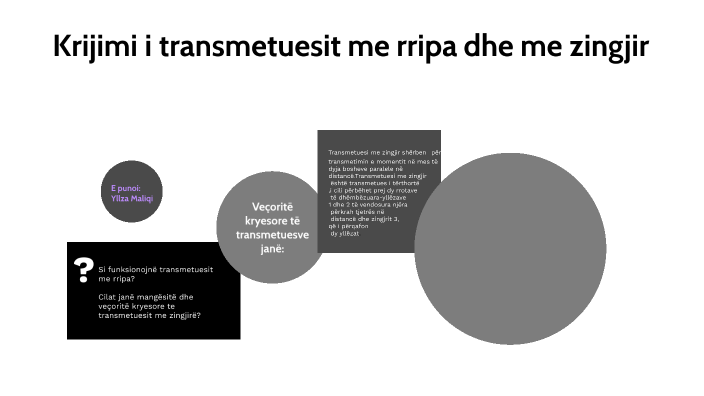 Krijimi i transmetuesit me rripa dhe me zingjir by Nuriije Maliqi on Prezi