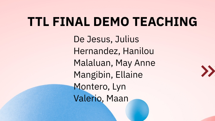 TTL DEMO TEACHING by Julius De Jesus on Prezi