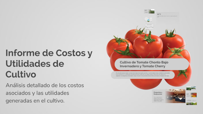 Informe de Costos y Utilidades de Cultivo by SAUL BARAJAS on Prezi