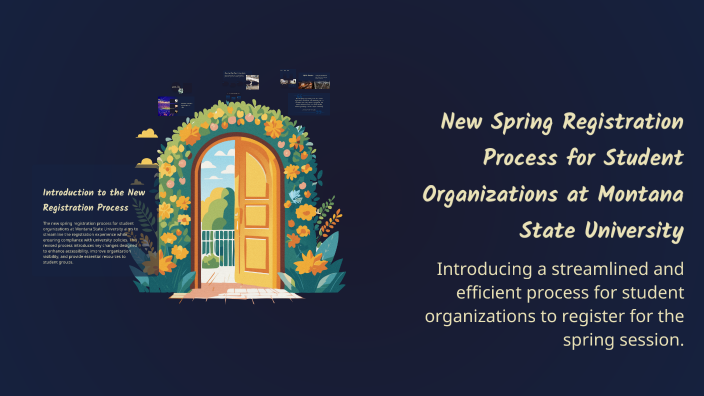 New Spring Registration Process for Student Organizations at Montana ...
