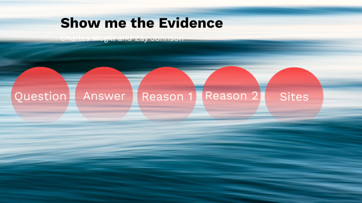 Show me the Evidence by Charles Mcgill on Prezi