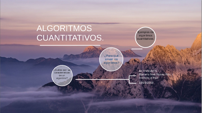 Algoritmos Cuantitativos. by mariano rosas on Prezi