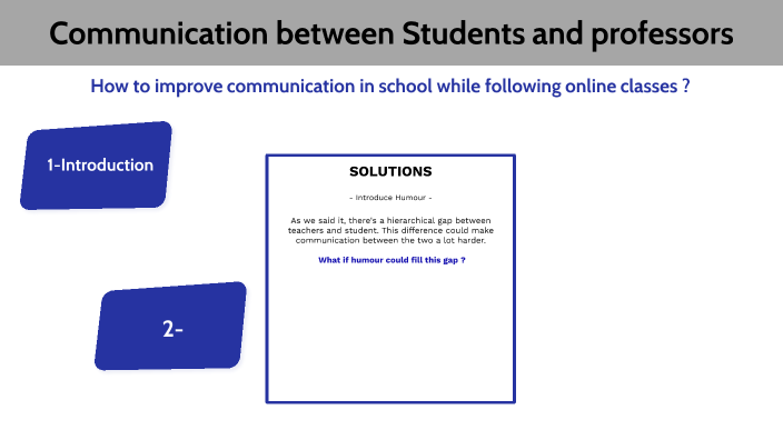 Communication between Students and professors by Téo BELLANTI on Prezi