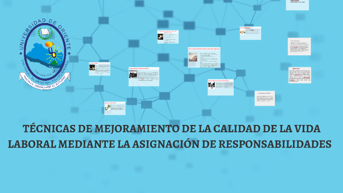 TÉCNICAS DE MEJORAMIENTO DE LA CALIDAD DE LA VIDA LABORAL by Oscar ...