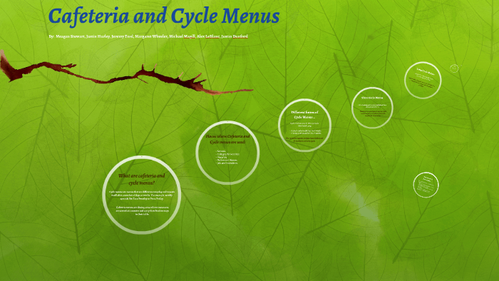 Cafeteria and Cycle Menus by Meagan Stewart on Prezi