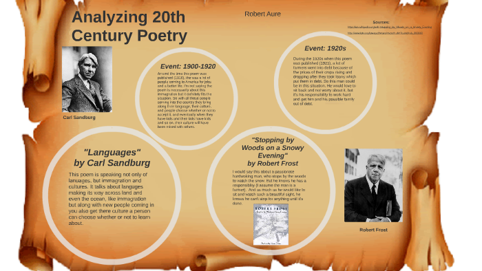 Analyzing 20th Century Poetry by Robert A. on Prezi