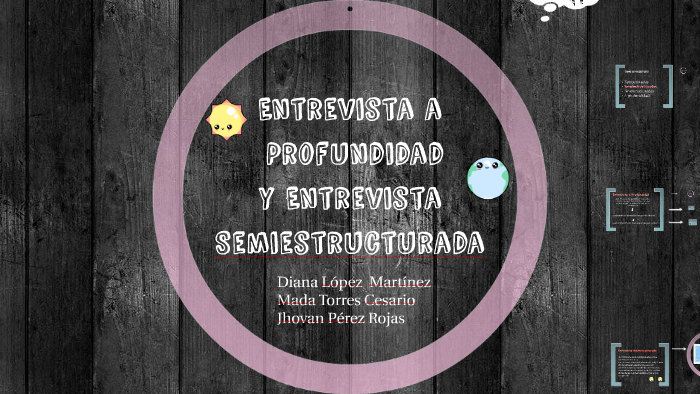 Entrevista a Profundidad y Entrevista Semiestructurada by Diana Martinez on Prezi