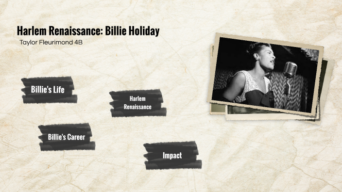 Harlem Renaissance Black History Project: Billie Holiday by Taylor ...
