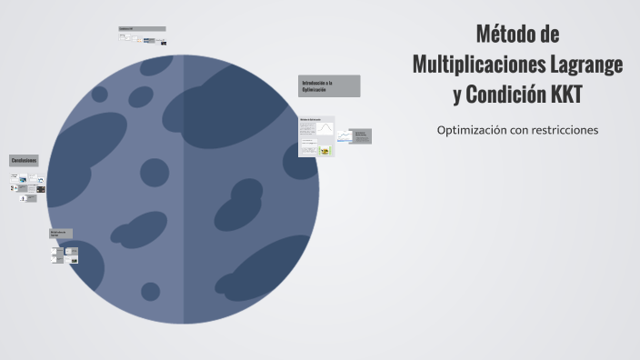 Método de Multiplicaciones Lagrange y Condición KKT by Aaron Nevarez on ...