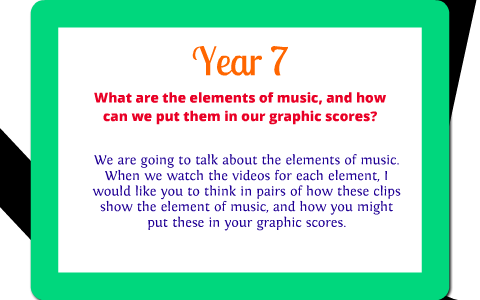 Year 7 Elements of Music by Lucy Griffiths on Prezi