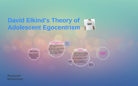 David Elkind's Theory of Adolescent Egocentrism by Ruqayyah Mohammed on ...