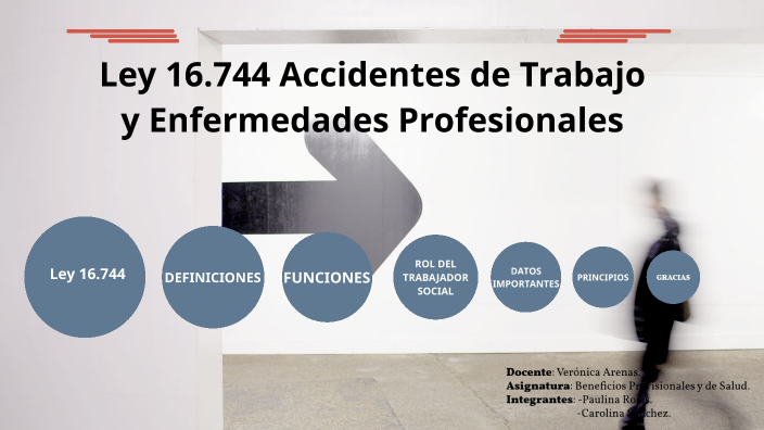 LEY 16.744 Accidentes de Trabajo y Enfermedades Profesionales by ...